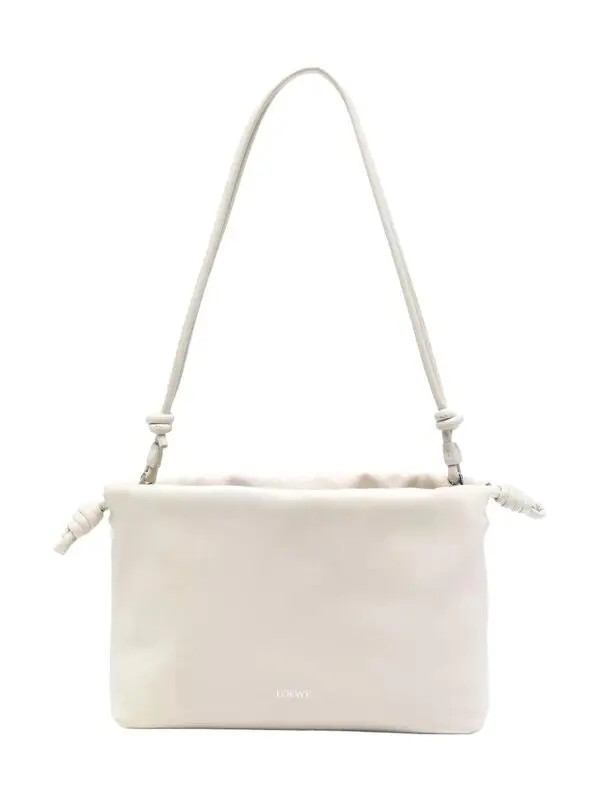 Loewe Flamenco Knot-detail Shoulder Bag - White
