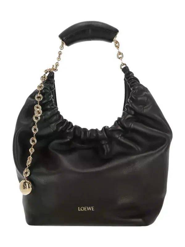 Loewe Small Squeeze Chain Shoulder Bag - Black
