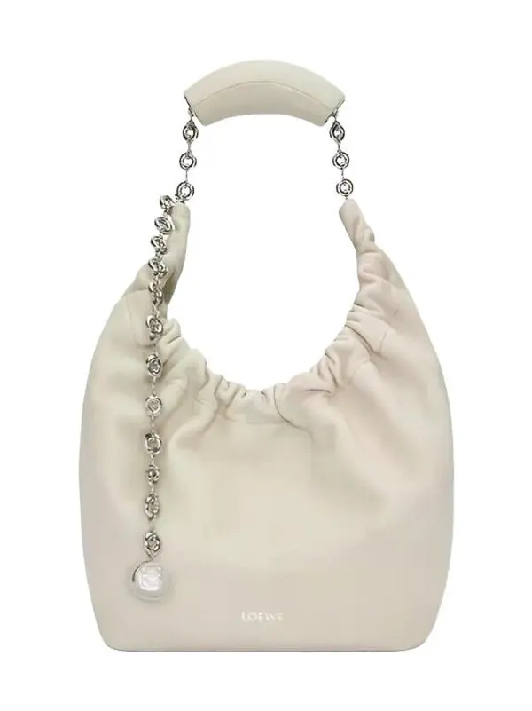 Loewe Small Squeeze Chain-handle Shoulder Bag - Neutrals