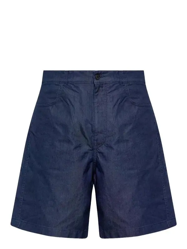 Givenchy Cotton Logo Shorts - Blue