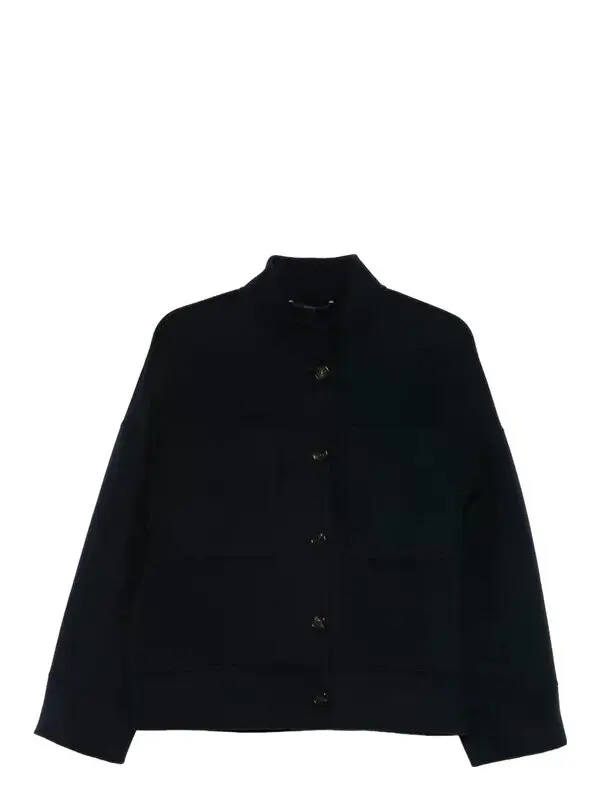 Max Mara Pocket Button Jacket - Blue