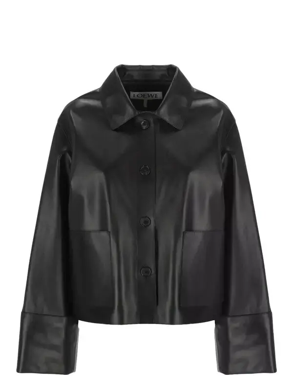 Loewe Leather Jacket - Black