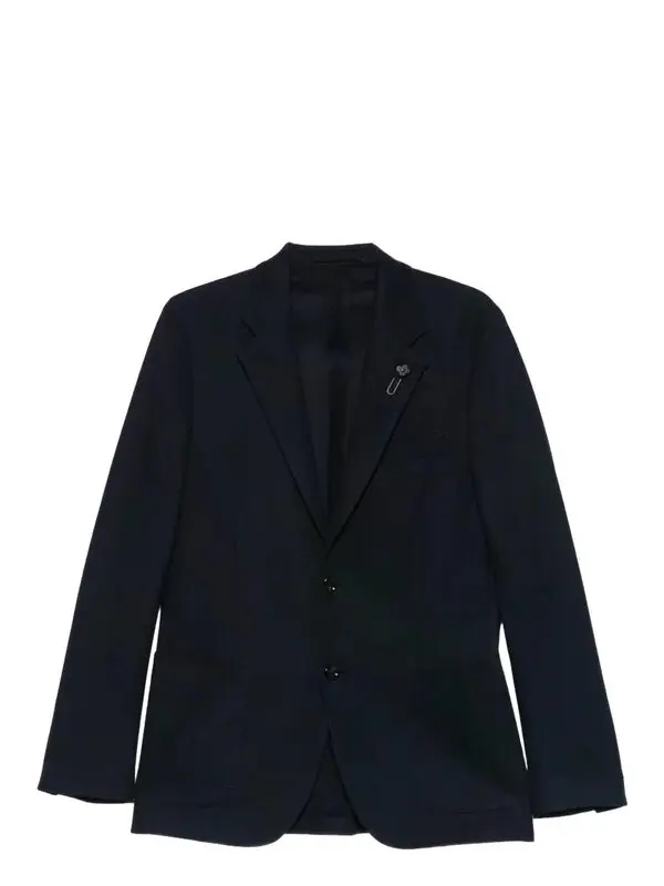 LARDINI Single-breasted Blazer - Blue