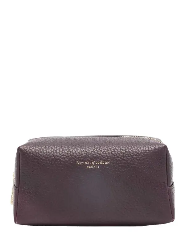 ASPINAL OF LONDON Logo-detail Makeup Bag - Purple