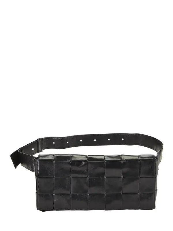 Bottega Veneta Maxi Intrecciato Stretch Cassette - Black