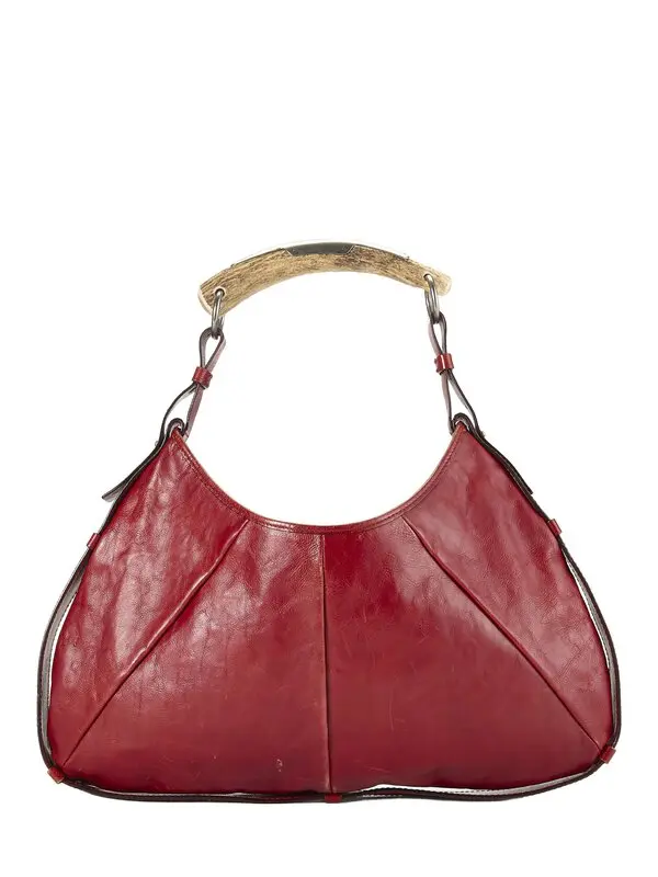 Saint Laurent Leather Mombasa Bag - Red
