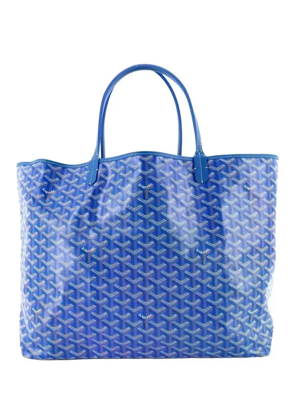 Goyard Saint Louis Coated Canvas Pm Tote Bag - Blue
