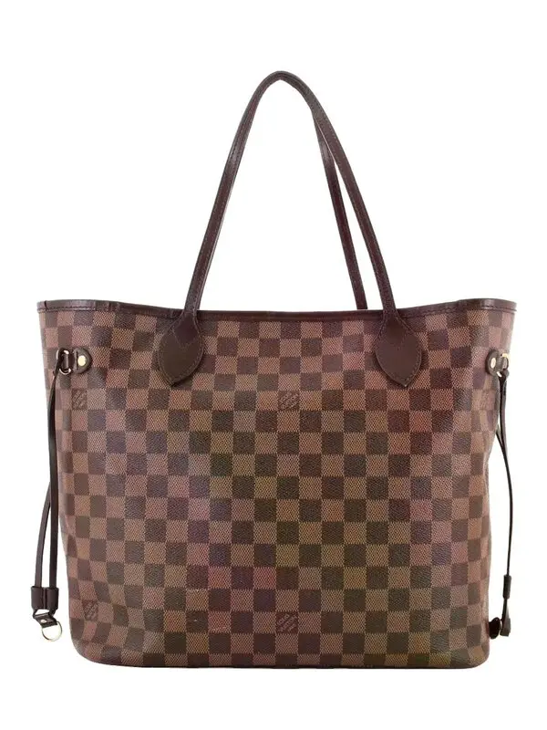 LOUIS VUITTON Neverfull Mm Damier Tote Bag - Brown