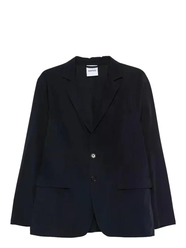 Aspesi Notched-lapel Blazer - Blue