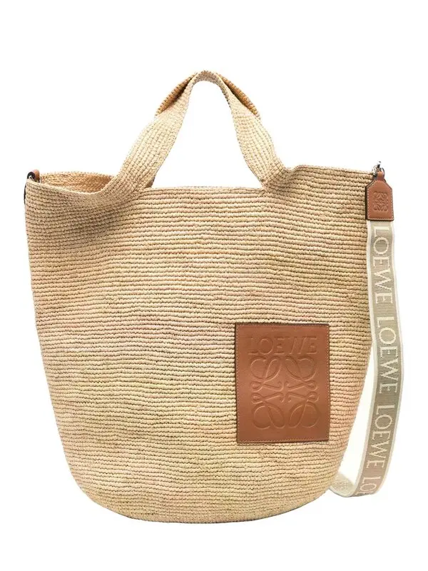 Loewe Large Slit Tote Bag - Neutrals