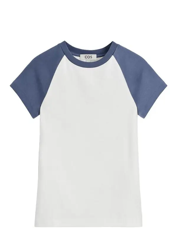 Cos Slim Cotton T-shirt - Blue