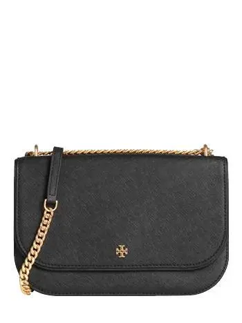 Tory Burch Textile Cross-body Flap Bag - Black