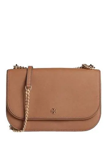 Tory Burch Textile Cross-body Flap Bag - Brown