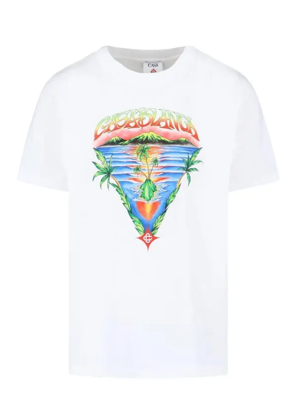 Casablanca Innocence Triangle' T-shirt - White