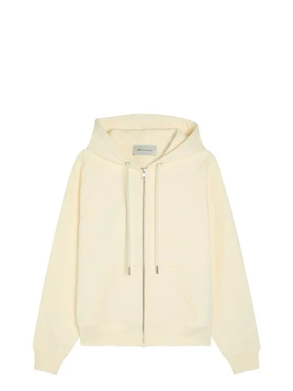 Ami Hooded Cotton Sweatshirt - Cream