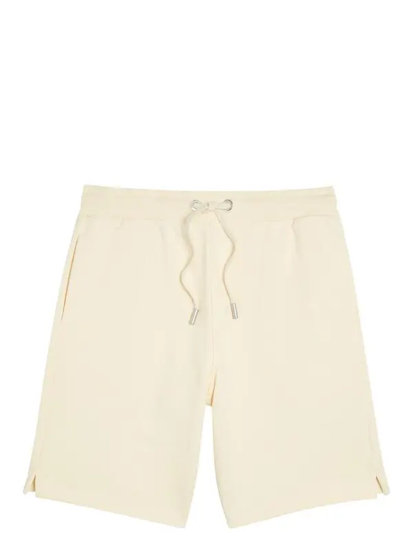 Ami Logo-embossed Cotton Shorts - Cream