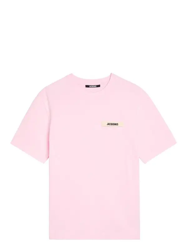Jacquemus Le T-shirt Gros Grain Cotton T-shirt - Pink