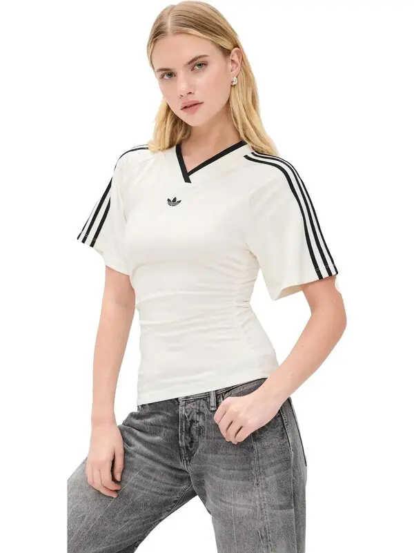 Adidas Rouched Football Jersey - Off-white