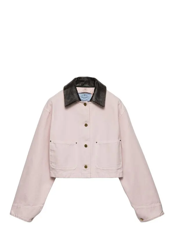 Prada Canvas Blouson Jacket - Pink