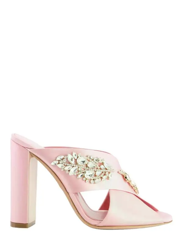 Giambattista Valli 120mm Crystal-embellished Sandals - Pink