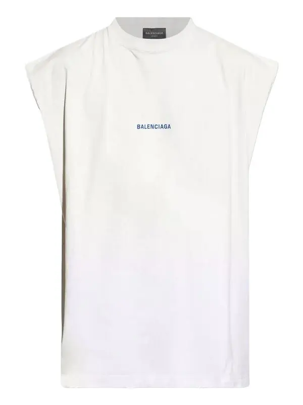 Balenciaga Logo-embroidered Vest - Neutrals
