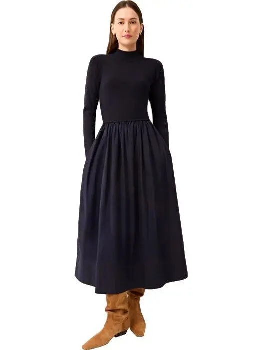 MARIE OLIVER Barrett Maxi Dress - Navy