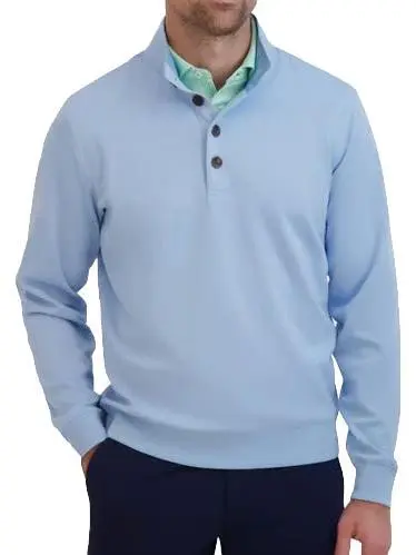 FAIRWAY & GREENE Dale Golf Pullover - Bluff Heather