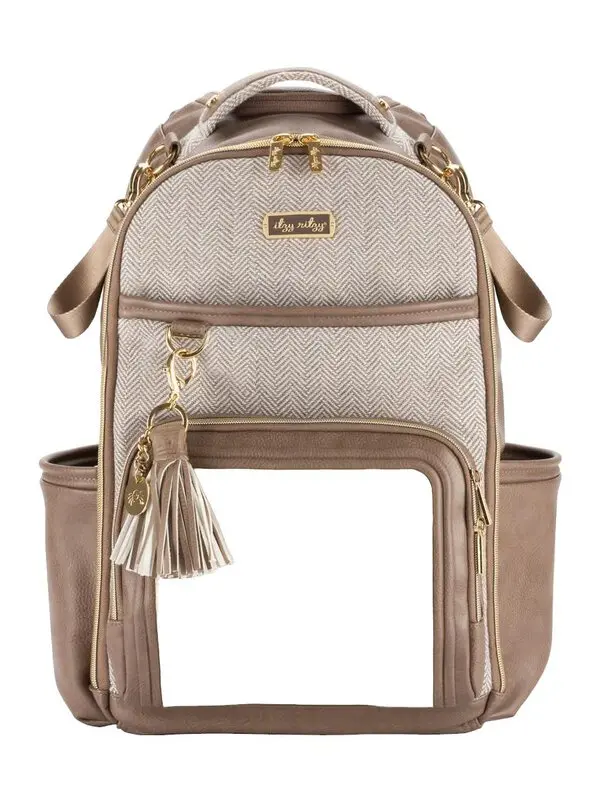 ITZY RITZY Large Diaper Backpack - Vanilla Latte