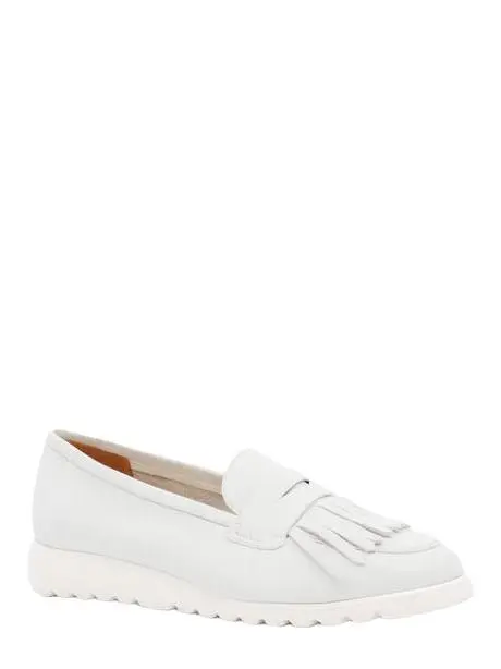 AMALFI BY RANGONI Elemento Fringe Penny Loafer - Bianco Long Beach