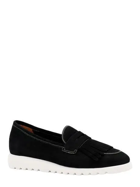 AMALFI BY RANGONI Elemento Fringe Penny Loafer - Nero Long Beach