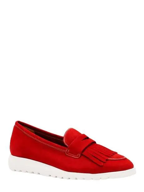 AMALFI BY RANGONI Elemento Fringe Penny Loafer - Rosso Long Beach