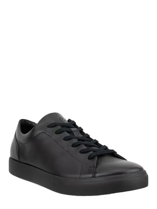 Ecco Soft 10 Leather Sneaker - Black