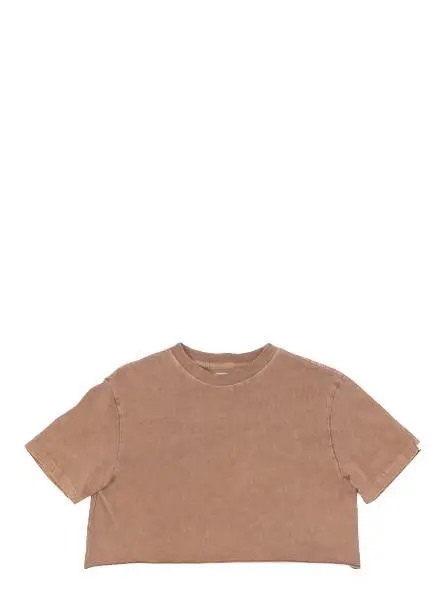ARIKO Beach Crop Tee - Brownstone