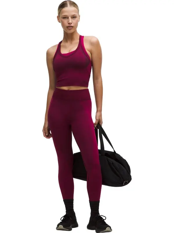 Lululemon High-rise Training Tight 25 - Berry Rumble/black Plum