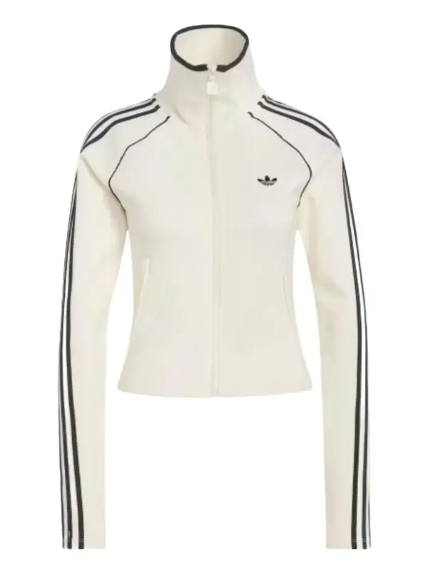 Adidas Firebird Striped Zip-up Sweatshirt - White