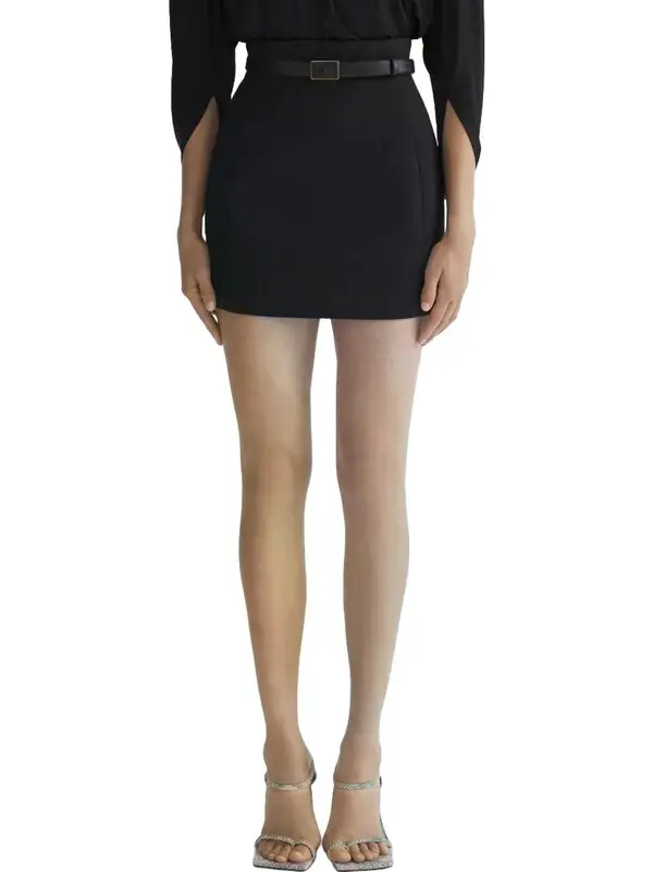MUGLER Tailored Mini Skirt - Black