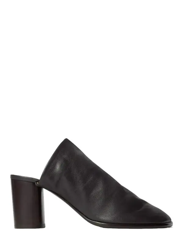 LEMAIRE Block-heel Mules - Brown