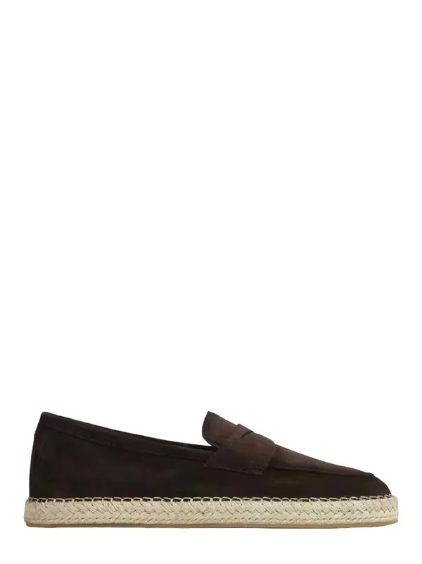 Santoni Leather Loafers - Brown