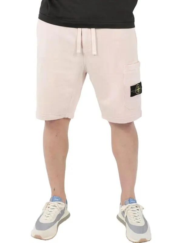 Stone Island Patch-pocket Shorts - Pink
