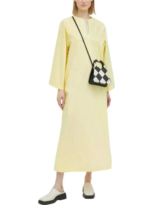 BY MALENE BIRGER V-neck Midi Dress - Yellow