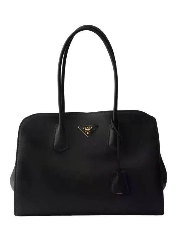 Prada Leather Tote Bag - Black