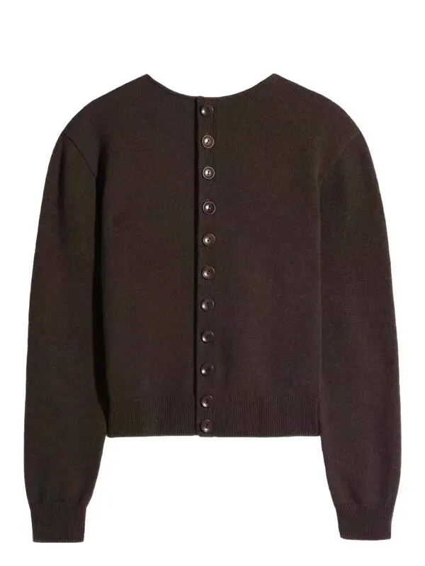LEMAIRE Buttoned Cardigan - Brown