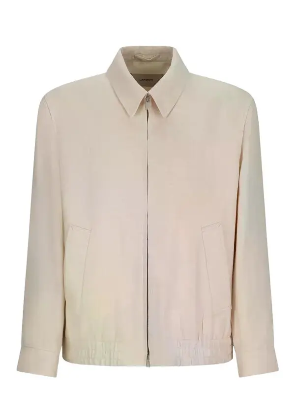 LARDINI Shirt Bomber Jacket - Neutrals