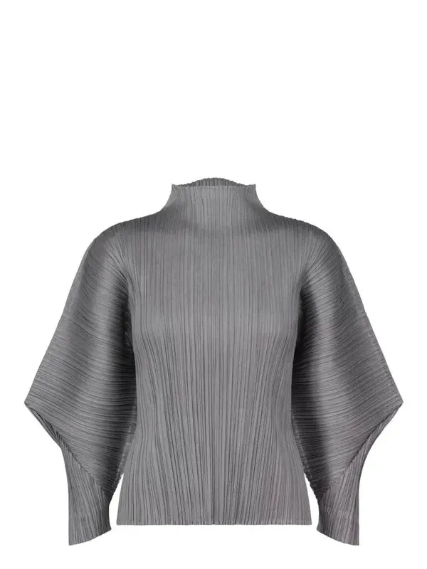 Issey Miyake Skyline Pleated Shirt - Grey
