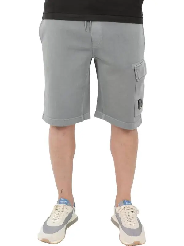 C.P. COMPANY Cargo-pocket Drawstring Shorts - Grey