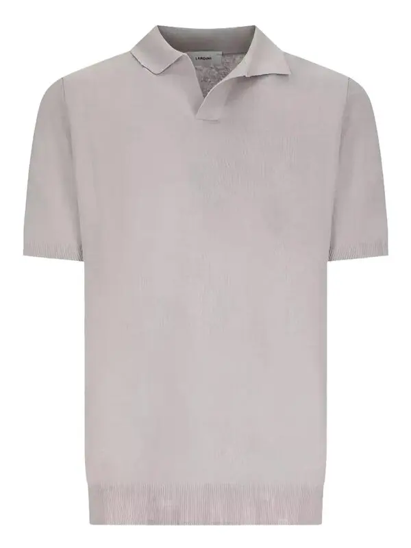LARDINI Polo-neck T-shirt - Neutrals