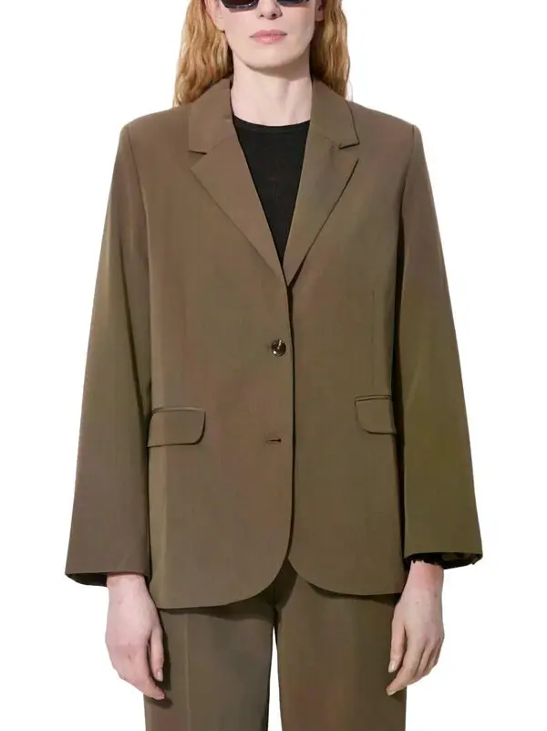 SAMSOE SAMSOE Buttoned Single-breasted Blazer - Brown