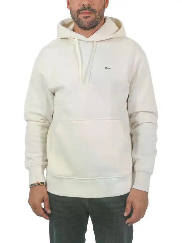 Nn07 Logo-print Hoodie - Neutrals