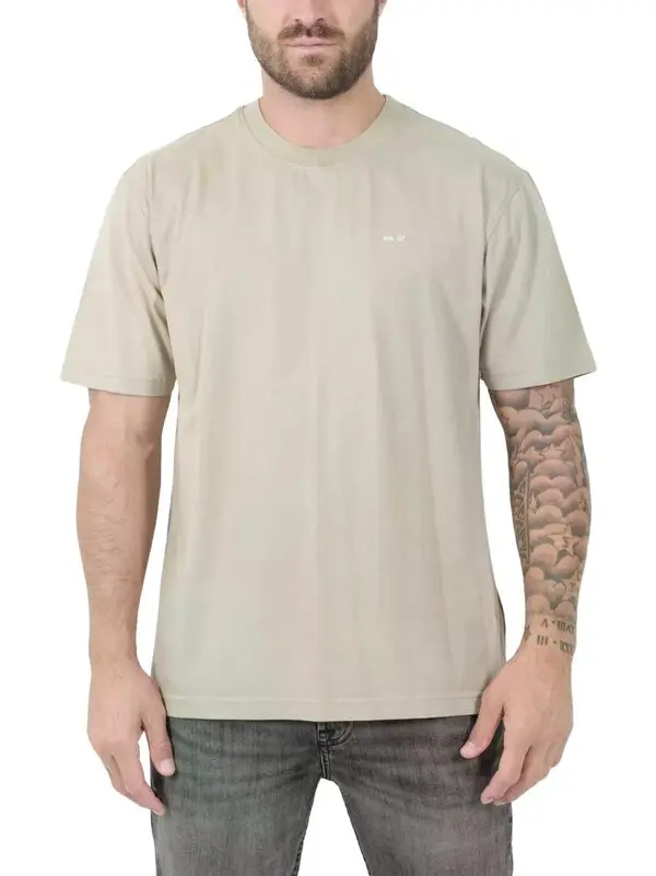 Nn07 Adam Embroidered-logo T-shirt - Neutrals