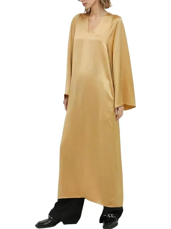 BY MALENE BIRGER V-neck Maxi Dress - Yellow